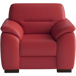 Sit & More Sessel SIT & MORE "Montego", rot (feuerrot), B:106cm H:88cm T:90cm, Sessel, Sessel, mit Federkern
