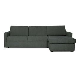 Schlafsofa Home Affaire "GOLDPOINT Ecksofa 264 cm, Liegefl&auml;che (140/200cm), L-Form", grau, B:264cm H:85cm T:157cm, Bezug: 100% Polyester, Sofas, Schlafsofa, Bettfunktion, Bonell-Federkernmatratze und Dauerschl&auml;fer-Funktion