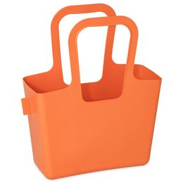 Einkaufsshopper Koziol "TASCHELINO Tasche", orange (strong coral), B:32,7cm H:38,6cm T:13cm, Kunststoff, Einkaufsk&ouml;rbe, Einkaufsshopper