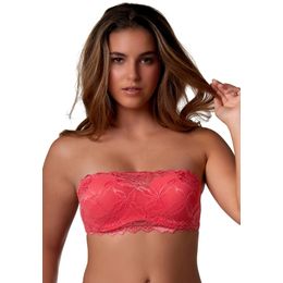Balconette-BH After Eden "ANNA", Damen, Gr. 80, Cup D, pink (bright pink), Obermaterial: 85% Polyamid, 15% Elasthan, unifarben, comfort fit, BHs Balconette-BH, mit Spitze, mit Schale, mit B&uuml;gel, abnehmbare Tr&auml;ger, feminin