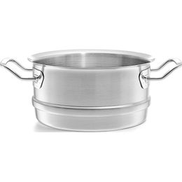 D&auml;mpfeinsatz Fissler "ORIGINAL-PROFI COLLECTION", silber (silberfarben), &Oslash;:24cm, Edelstahl 18/10, Topfeins&auml;tze, Made in Germany, aus 18/10 Edelstahl, Kaltmetallgriff