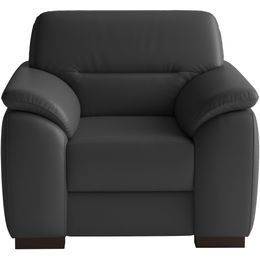 Sit & More Sessel SIT & MORE "Montego", schwarz, B:106cm H:88cm T:90cm, Sessel, Sessel, mit Federkern