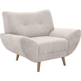 Sessel Home Affaire "Basta", wei&szlig;, B:111cm H:82cm T:87cm, 100% Polyester, Sessel, Sessel