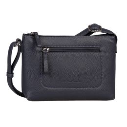 Umh&auml;ngetasche Tom Tailor "Elis", Damen, Gr. B/H/T: 22,5cm x 16cm x 6cm, blau, Polyurethan, clean, gepflegt, gepr&auml;gtes Muster, unifarben, Taschen Umh&auml;ngetasche, aus weich gek&ouml;rntem Lederimitat auff&auml;llige Ziernaht und feinem Logo