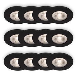 Briloner Leuchten LED Einbauleuchte "KULANA 7687125", schwarz (matt, schwarz), Leuchten