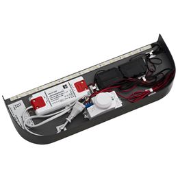 LED Einbauleuchte SAPHIR, schwarz, B:37cm H:5,2cm T:12,8cm, Leuchten