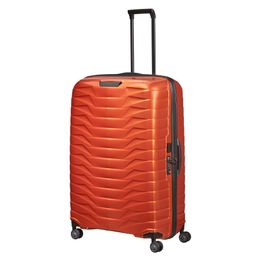 Hartschalen-Trolley Samsonite "PROXIS 86", Gr. B/H/T: 61cm x 86cm x 33cm 147 l, flame, Polypropylenmix, Koffer, mit viel Stauraum, mit USB Anschluss, mit mehreren Tragegriffen