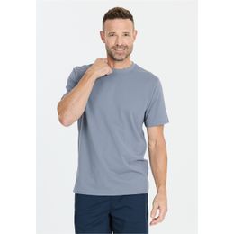 Funktionsshirt NOU "Highmore V2", Herren, Gr. XXL, blau, wei&szlig;, 100% Baumwolle, unifarben, normal, Rundhals, Shirts Funktionsshirt, Schmucklos