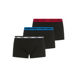 Trunk HUGO UNDERWEAR "TRIPLET", Herren, Gr. XXL (56), 3 Stk., schwarz 005, Jersey, Obermaterial: 95% Baumwolle, 5% Elasthan, eng, Unterhosen, mit Logoschriftzug