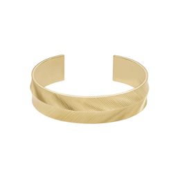 Armspange Fossil "Schmuck Geschenk Edelstahl Armschmuck HARLOW LINEAR", gold (gelbgoldfarben), Armb&auml;nder, Damen, Edelstahl, Armspange