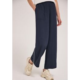 Damen Culottemidnight muse, Gr. 36, STREET ONE STUDIO, unifarben, Stoff, 100% Viskose, Hosen, im Loose Fit