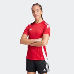 Fu&szlig;balltrikot adidas Performance "TIRO 24 TRIKOT", Damen, Gr. M, rot (team power rot 2, wei&szlig;), Obermaterial: 100% Polyester, Rundhals, Trikots Fu&szlig;balltrikot