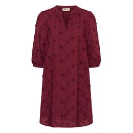Midikleid Cream "Kleid CROlivia", Damen, Gr. 34, N-Gr, rot (zinfandel), Obermaterial: 100% Baumwolle CO., Kleider Midikleid