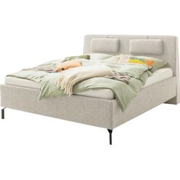 Sch&ouml;ner Wohnen Kollektion Polsterbett "MADRID wahlweise mit Bettkasten, erh&auml;ltlich in der Gr&ouml;&szlig;e 180x200cm", beige, beige, B:188cm H:115cm L:221cm, SCH&Ouml;NER WOHNEN-KOLLEKTION, Betten, Polsterbett, wahlweise mit schwarzen Metallf&uuml;&szlig;en oder Holzf&uuml;&szlig;en
