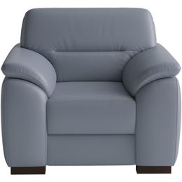 Sit & More Sessel SIT & MORE "Montego", blau (graublau), B:106cm H:88cm T:90cm, Sessel, Sessel, mit Federkern