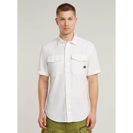 G-Star Raw Langarmshirt G-STAR "Marine Slim Hemd", Herren, Gr. M, milk gd, Obermaterial: 50% Baumwolle, 50% Baumwolle, Shirts Langarmshirt