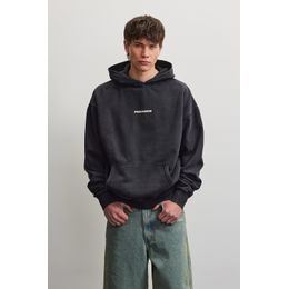 Kapuzensweatshirt Pegador "COLNE LOGO OVERSIZED HOODIE", Herren, Gr. L, schwarz (vintage schwarz cream), Sweatware, Obermaterial: 80% Baumwolle, 20% Polyester, bedruckt, oversize normal, Rundhals, Rippb&uuml;ndchen, Sweatshirts, Baumwollmischung, oversize