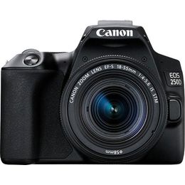 Canon Spiegelreflexkamera "EOS 250D", schwarz, B:12,24cm H:9,26cm T:6,98cm, Fotokameras