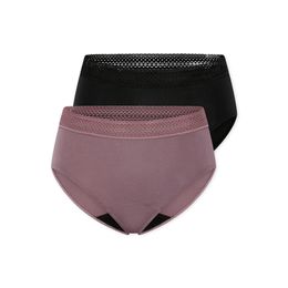 Periodenslip Schiesser "Schiesser Care", Damen, Gr. 40, 901, sortiert 1, Single Jersey, Obermaterial: 95% Baumwolle, 5% Elasthan, k&ouml;rpernah, Unterhosen, feuchtigkeitsabsorbierend und leicht saugf&auml;hig, Single-Jersey-Qualit&auml;t