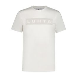 Funktionsshirt Luhta "Luhta T-shirt Guomarby", Herren, Gr. L, wei&szlig;, Stoff, 95% Baumwolle, 5% Elasthan, normal, Rundhals, Shirts Funktionsshirt