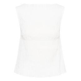 Blusentop Kaffe "&Auml;rmellose Bluse KAbethany", Damen, Gr. 42, wei&szlig; (chalk), Obermaterial: 100% Baumwolle CO., Blusen Blusentop