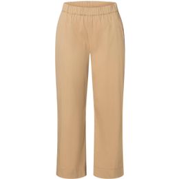 7/8-Hose MAC "STEFFI", Damen, Gr. 38, N-Gr, beige (desert), Web, Obermaterial: 76% Baumwolle, 21% Polyamid, 3% Elasthan, figurumspielend 7/8-L&auml;nge, Hosen 7/8-Hose, Schlupfhose