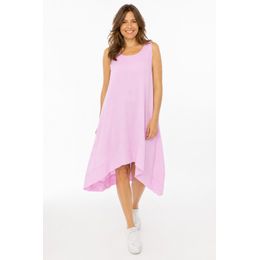 Sweatkleid Zwillingsherz "Uni & Summer", Damen, Gr. N-Gr, rosa, Obermaterial: 100% Viskose, Kleider Sweatkleid, breite Tr&auml;ger, hinten leicht l&auml;nger, figurumspielend, aus Viskose