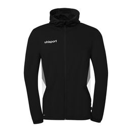 Trainingsjacke Uhlsport "Trainingsjacke Equipe 29 Multi Hood", Herren, Gr. 4XL, schwarz (schwarz, wei&szlig;, steingrau), Obermaterial: 100% Polyester Pol. recyc.., Jacken Trainingsjacke
