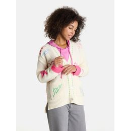LIEBLINGSST&Uuml;CK Strickjacke LIEBLINGSST&Uuml;CK "ArunaL", Damen, Gr. 36, 110, sanftes wei&szlig;, 60% Baumwolle, 40% Polyacryl, normal, Strickjacken Strickjacke, mit 60% Baumwolle