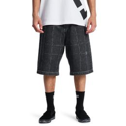 Jeansbermudas DC Shoes "Baggy", Herren, Gr. 34L, schwarz, Obermaterial: 75% Baumwolle, 25% Baumwolle., Jeans