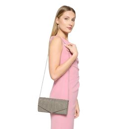 Abendtasche Vera Mont "Damen mit Raffung", Damen, Gr. ACC, gold, Polyester, Taschen Abendtasche