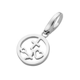 Charm-Einh&auml;nger "Glaube / Liebe / Hoffnung, Silber 925", silber, Giorgio Martello MILANO, Charms, Damen, Silber 925 (Sterlingsilber)