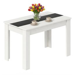 Esstisch Vcm "Esstisch K&uuml;chentisch B. 115 x T. 80 cm Disalo", schwarz (wei&szlig;, anthrazit), B:115cm T:80cm, Tische, Esstisch