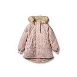 Winterjacke Wheat "Wheat Jacket Mathilde", M&auml;dchen, Gr. 104, rose dust flowers, 100% Polyester, normal, ohne Ausschnitt, Jacken Winterjacke, winddicht