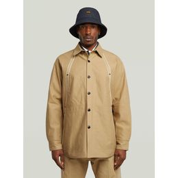 G-Star Raw Langarmshirt G-STAR "Selvedge Overshirt", Herren, Gr. L, dk fall, Obermaterial: 100% Baumwolle, Shirts Langarmshirt