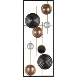 Metallbild B&Ouml;NNINGHOFF "ABSTRAKT 25x61 cm &ndash; Deko modern", farbe bild(er): bronze, wei&szlig;, schwarz, B:25cm H:61cm T:3,18cm, Metall, Bilder