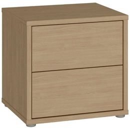 Nachtkommode FORTE "Alice Springs", elegancia eiche, B:49,8cm H:47,9cm T:41,5cm, Holzwerkstoff, Sideboards, Schubk&auml;sten mit Vollauszug, Push to Open