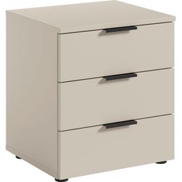 HBZ-MEBLE Kommode HBZ "Linz Nachtkonsole, BxHxT 45x50x40cm", beige (kaschmir), B:45cm H:50cm T:40cm, Holzwerkstoff, Sideboards, Kommode, Breite 45cm,Lip-Griff, Melaminbeschichtung