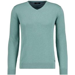V-Ausschnitt-Pullover Ragman, Herren, Gr. 52, gr&uuml;n, 388, Strick, 100% Baumwolle, V-Ausschnitt, Pullover