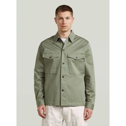 G-Star Raw Langarmshirt G-STAR "Core Lightweight Hemd", Herren, Gr. XXL, lt orphus, Obermaterial: 97% Baumwolle, 3% Elasthan, Shirts Langarmshirt
