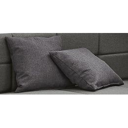 Dekokissen Hapo "2er Kissenset", anthrazit, meliert, B:40cm H:20cm L:40cm, Faserb&auml;llchen (Polyester), Dekokissen_Sitzkissen_Kissenh&uuml;llen, Super Softflocken
