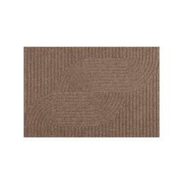 Fu&szlig;matte Gr. 1, taupe, B:45cm H:7mm L:75cm, Kunstfaser, Polyamid, Teppiche, Fu&szlig;matte