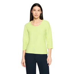 3/4-Arm-Shirt Betty Barclay "Damen mit Rippenstruktur", Damen, Gr. 36, gr&uuml;n glow, Rippware, Obermaterial: 65% Polyester, 35% Baumwolle, tailliert normal, Rundhals, Shirts 3/4-Arm-Shirt