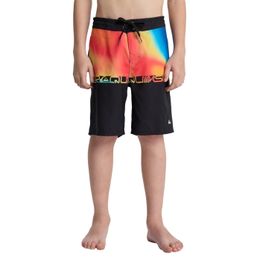 Boardshorts Quiksilver "Everyday Half Jam 17", M&auml;dchen, Gr. 14, bunt (schwarz wordblock), Obermaterial: 100% Polyester., Hosen
