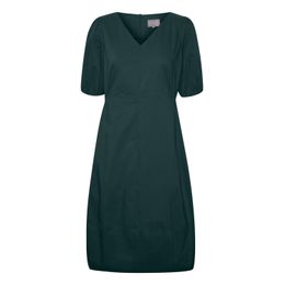 Midikleid Culture "Kleid CUantoinett", Damen, Gr. M, N-Gr, gr&uuml;n (botanical garden), Obermaterial: 65% Baumwolle CO. 33% Polyester PES. 2% Elasthan EL., Kleider Midikleid