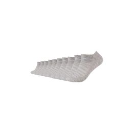 Sneakersocken Camano "10er Pack", Herren, Gr. 39-42, fog melange, 72% Baumwolle, 26% Polyamid, 2% Elasthan, Colorblocking, Socken Sneakersocken