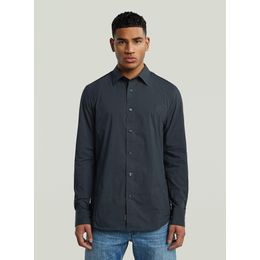 G-Star Raw Langarmshirt G-STAR "Uniform Slim Hemd", Herren, Gr. L, salute, Obermaterial: 69% Baumwolle, 31% Polyester, Shirts Langarmshirt