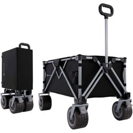 Bollerwagen Kinderkraft "ROLLSTER", mystic schwarz, Bollerwagen, Kinder, faltbar