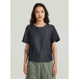 G-Star Raw T-Shirt G-STAR "Lightweight Gewebtes T‑Shirt", Damen, Gr. L, rinsed, Obermaterial: 100% Lyocell, Shirts T-Shirt