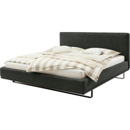 Sch&ouml;ner Wohnen Kollektion Polsterbett "COMO in der Breite 180cm", gr&uuml;n, B:197cm H:104cm L:221cm, SCH&Ouml;NER WOHNEN-KOLLEKTION, Betten, Polsterbett, mit schwarzen Metallkufen, erh&auml;ltlich in verschiedenen Farben